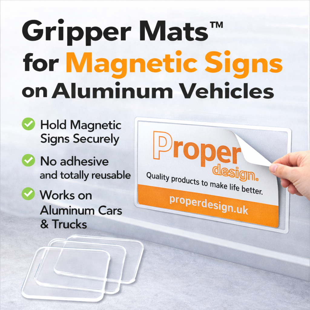 Gripper Mats by Proper Design - Hold Magnetic Signs on Any Vehicle